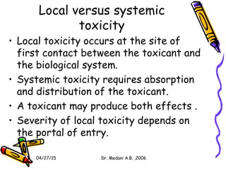 Principles of toxicology | PPT