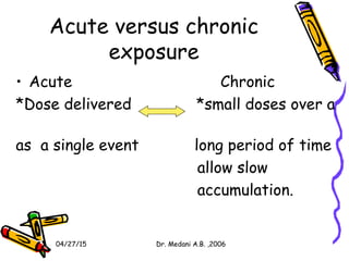 Principles of toxicology | PPT