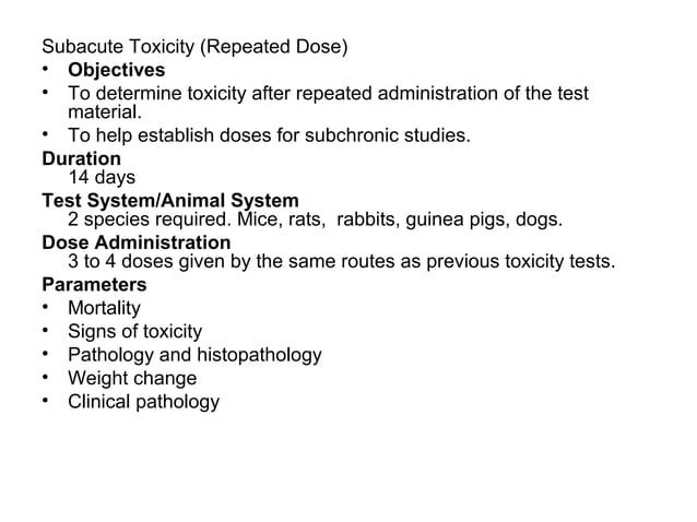 Principles of toxicology | PPT