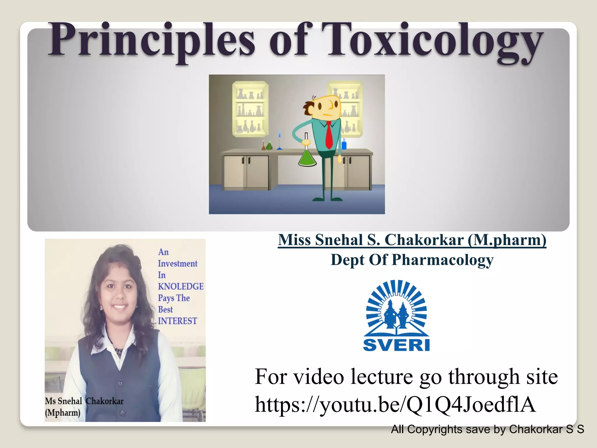 Principles of toxicology | PDF