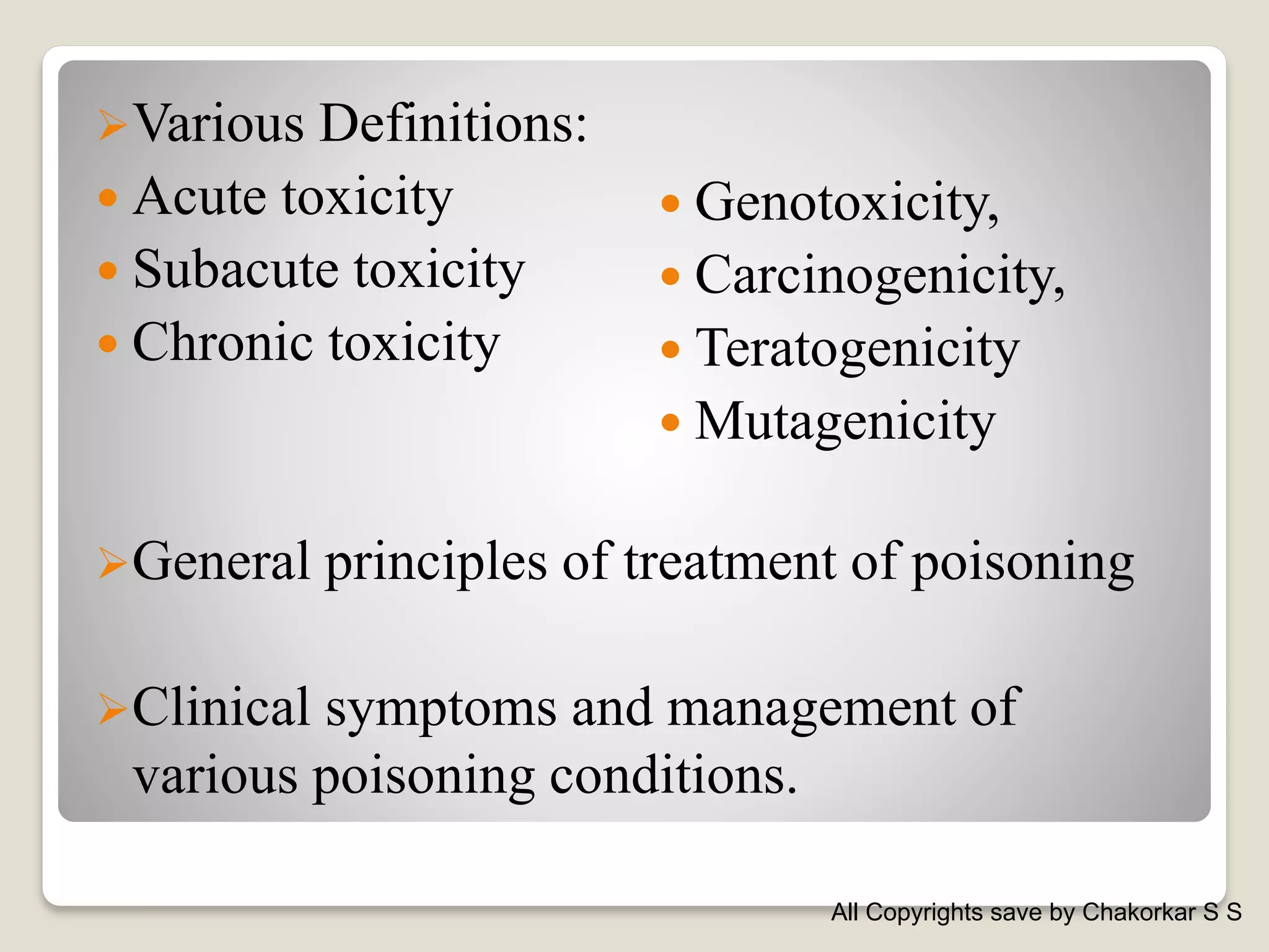 Principles of toxicology | PDF