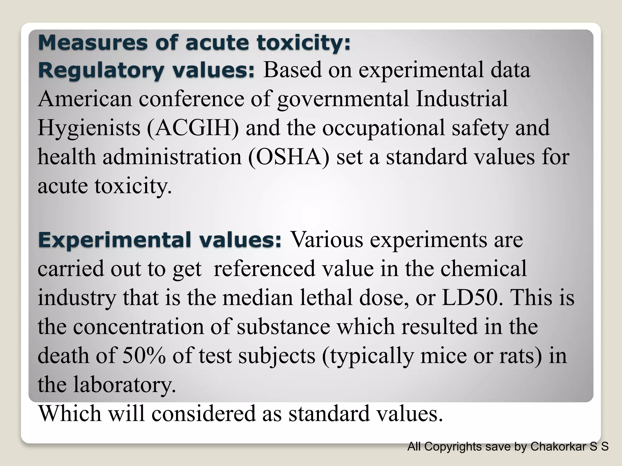 Principles of toxicology | PDF