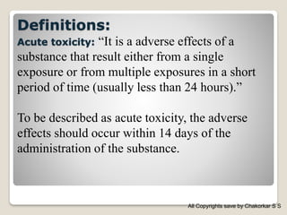 Principles of toxicology | PDF