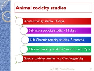 Principles of Toxicology | PDF