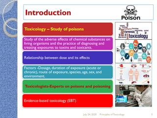 Principles of Toxicology | PDF