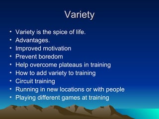 Principles Of Training | PPT