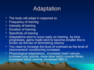 Principles Of Training | PPT