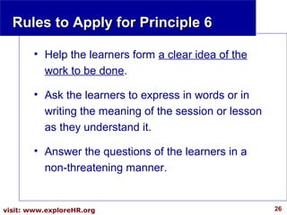 Principles of training | PPT