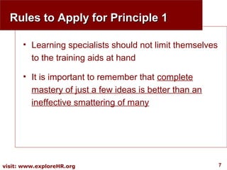 Principles of training | PPT