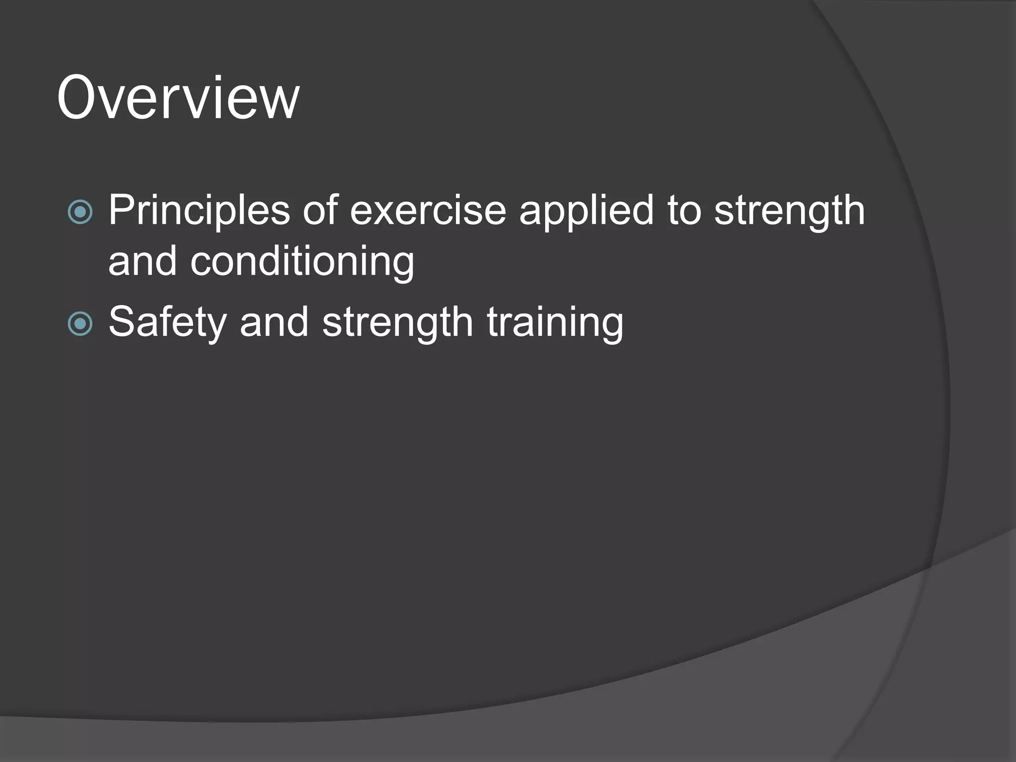 Principles of Training | PPTX