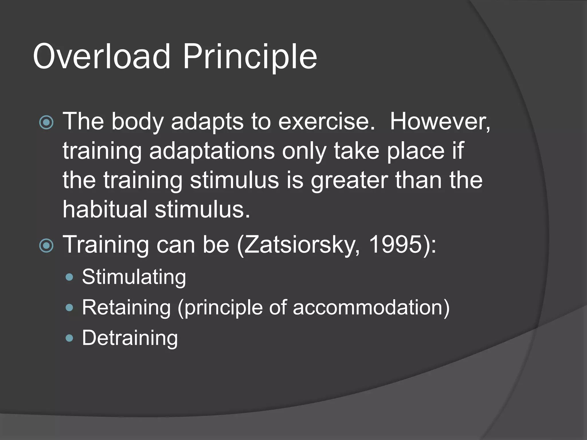 Principles of Training | PPTX