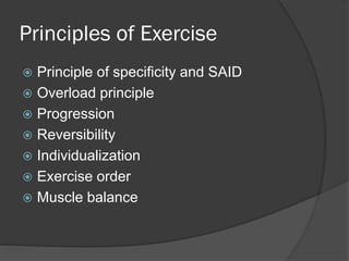Principles of Training | PPTX