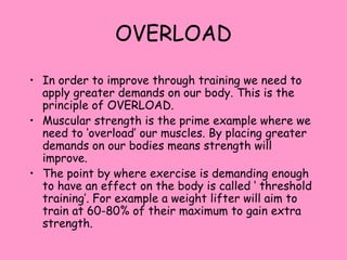 Principles of training | PPT