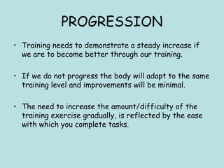 Principles of training | PPT