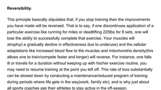 Principles of training | PPTX