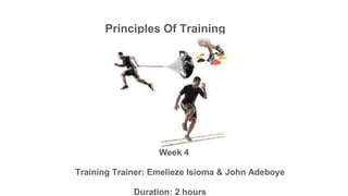 Principles of training | PPTX | Fitness and Exercise | Healthy Living