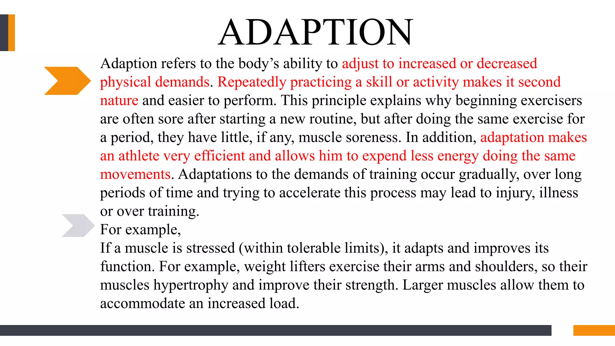 Principles of Sports Training | PPTX