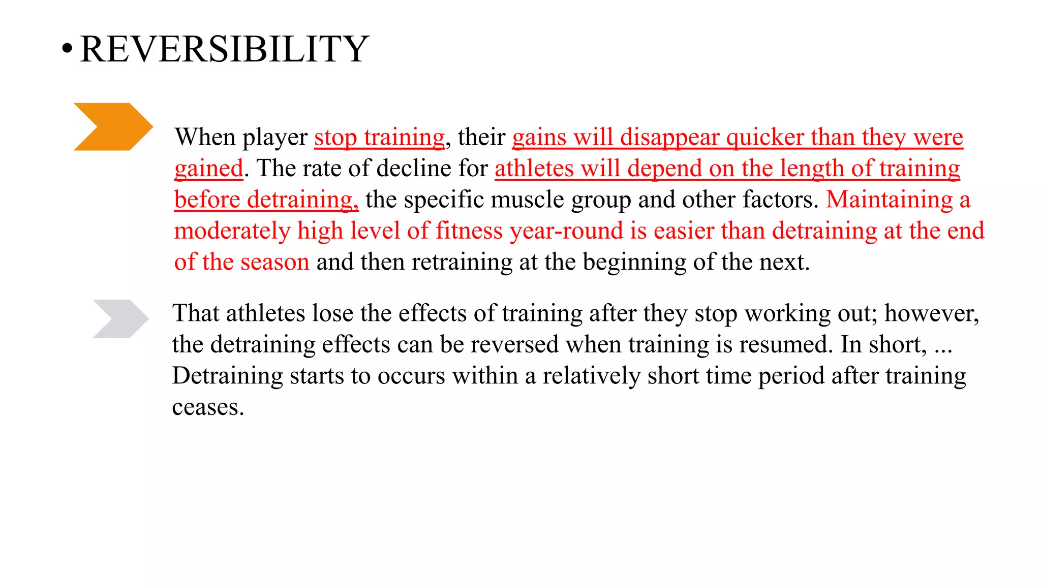 Principles of Sports Training | PPTX