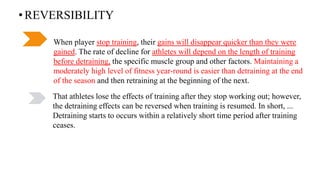 Principles of Sports Training | PPTX