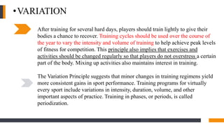 Principles of Sports Training | PPTX