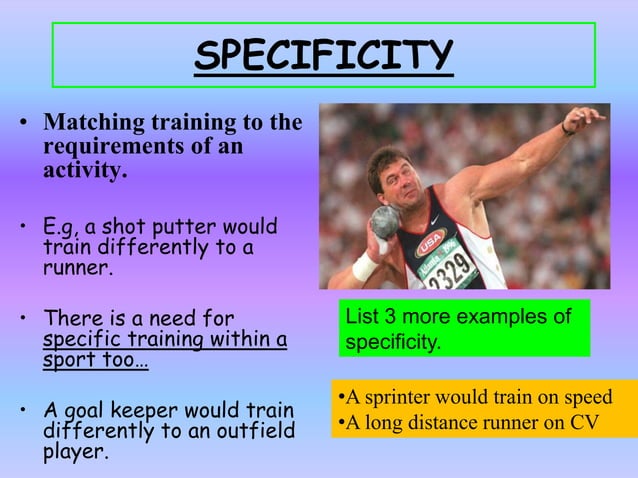 Principles of training | PPTX | Bodybuilding | Sports