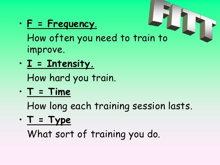Principles of training