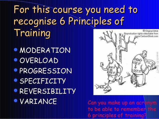Principles of training and training zones