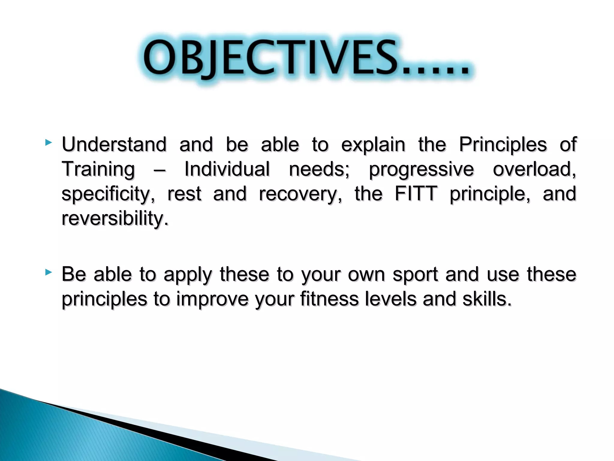 Principles of Training | PPT