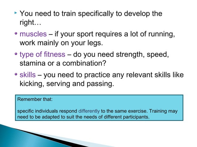 Principles of Training | PPT