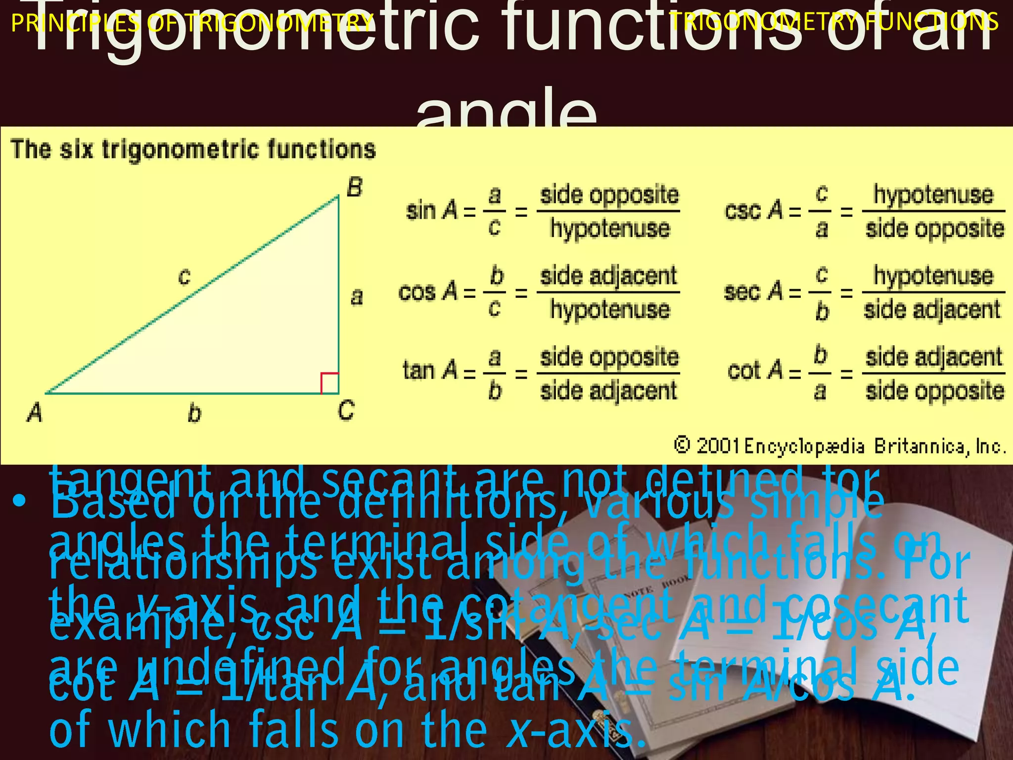 Principles of trigonometry animated | PPTX