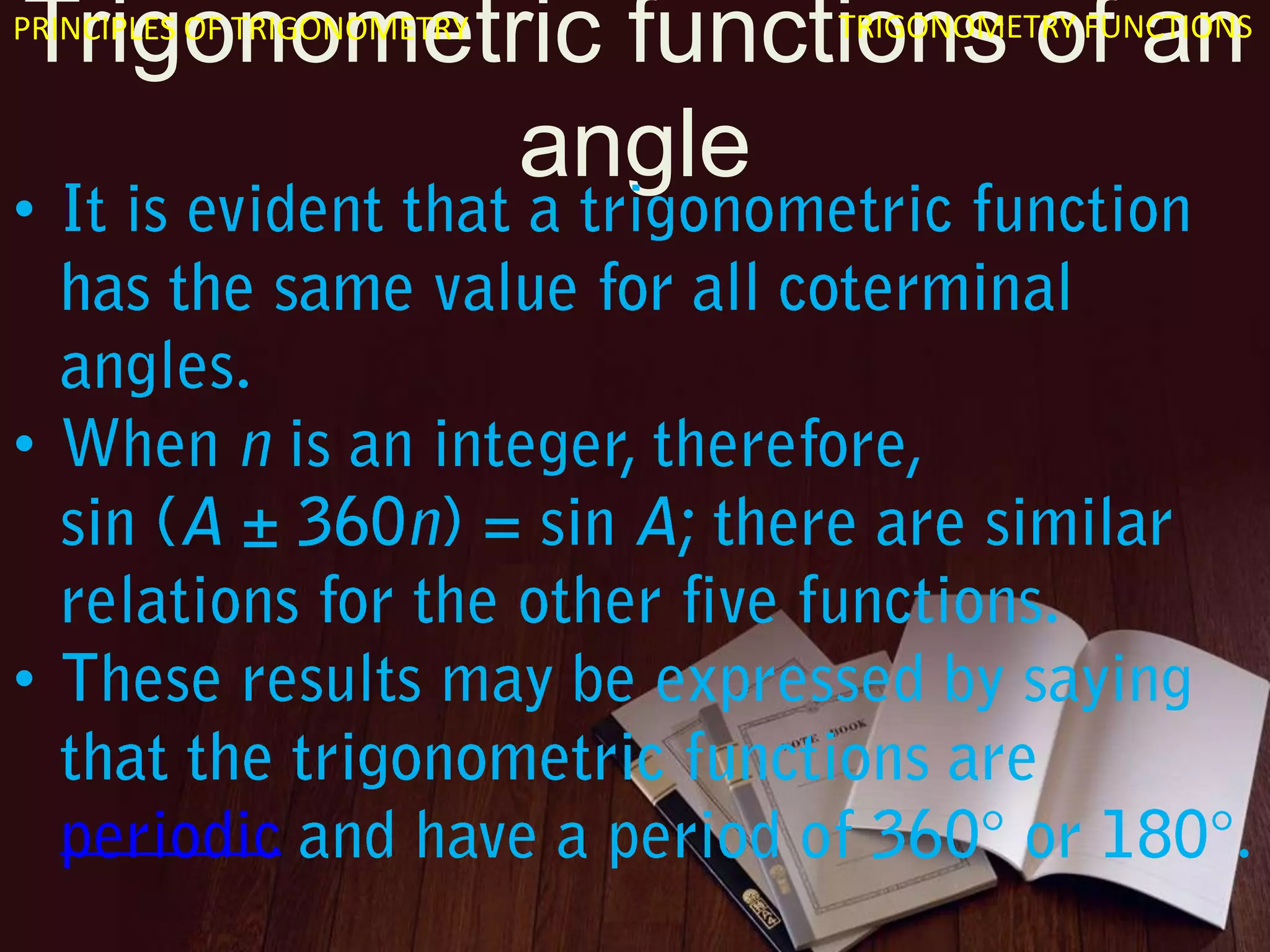 Principles of trigonometry animated | PPTX