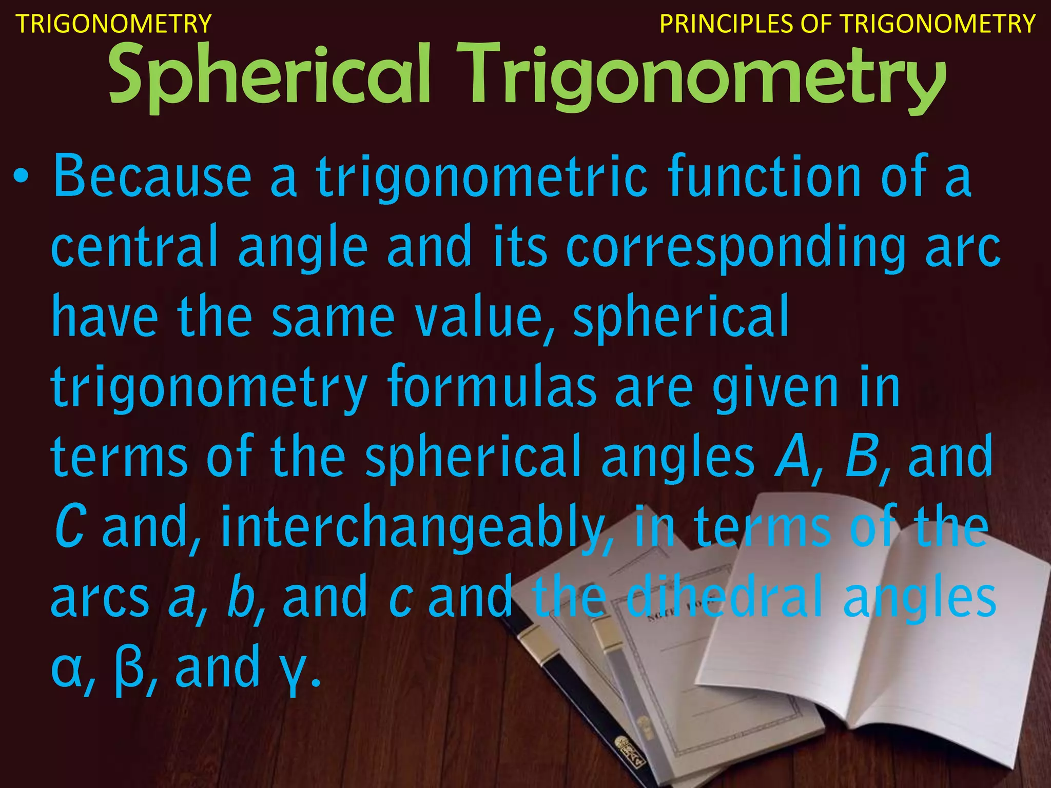 Principles of trigonometry animated | PPTX