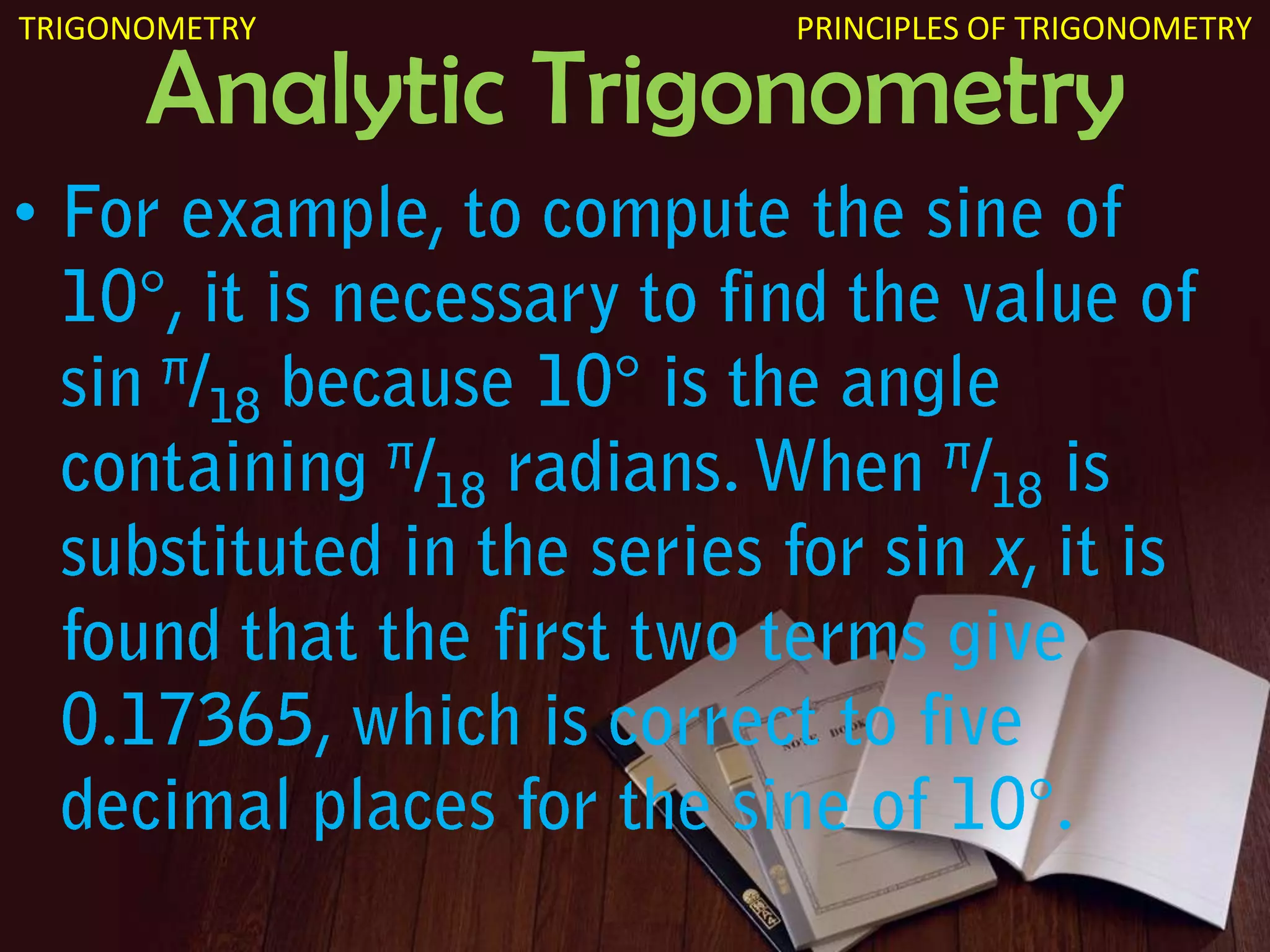 Principles of trigonometry animated | PPTX