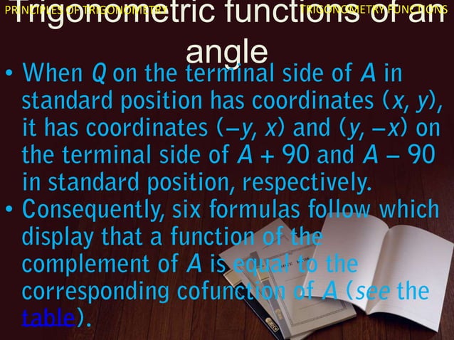 Principles of trigonometry animated | PPTX