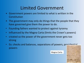 Principles of US Constitutions | PPT