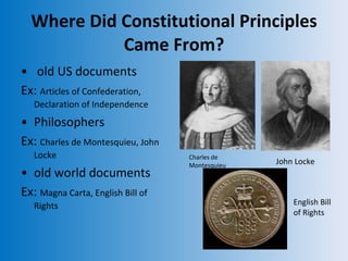 Principles of US Constitutions | PPT