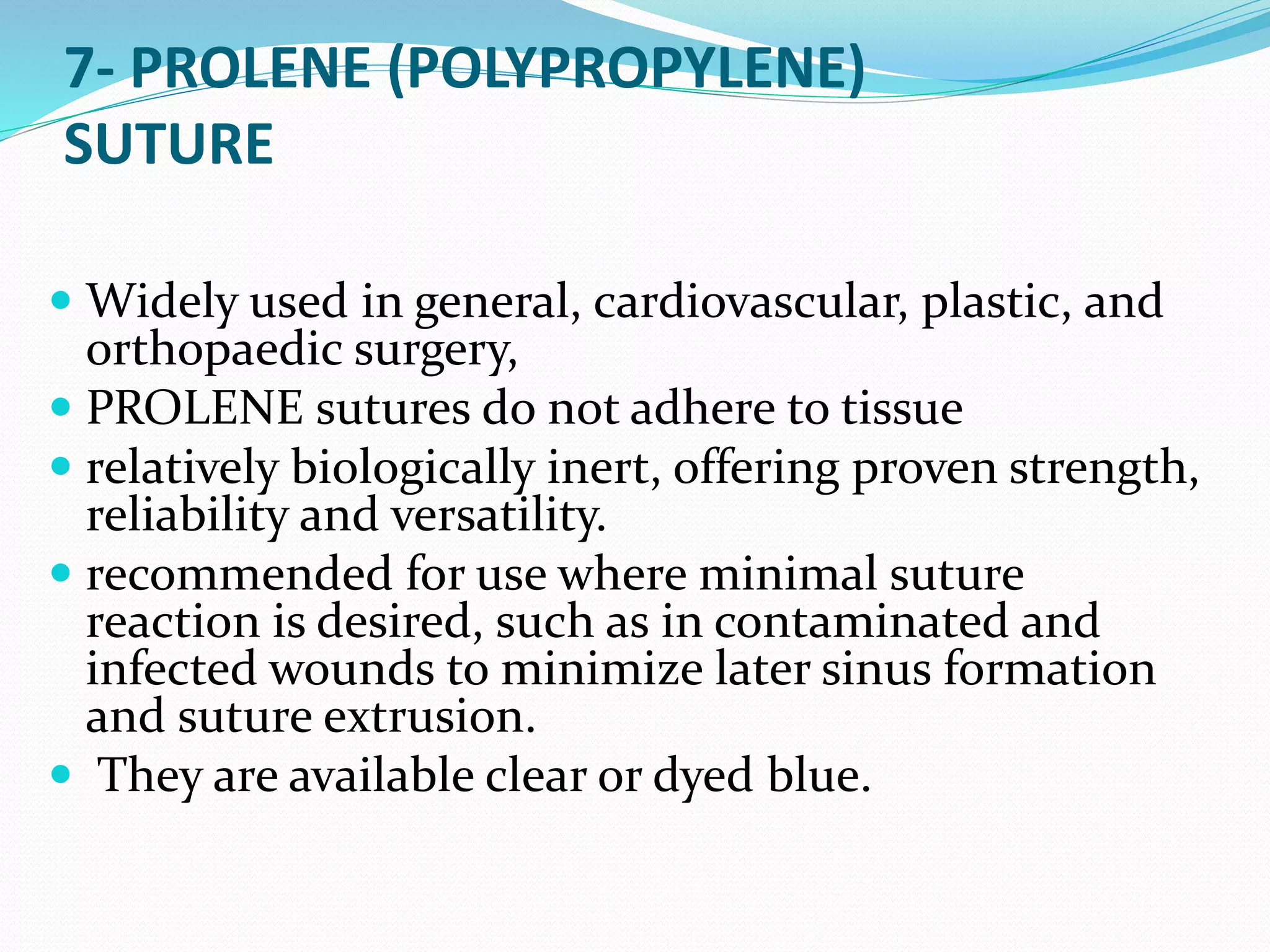 Principles of use and abuse of suture 1 | PPTX