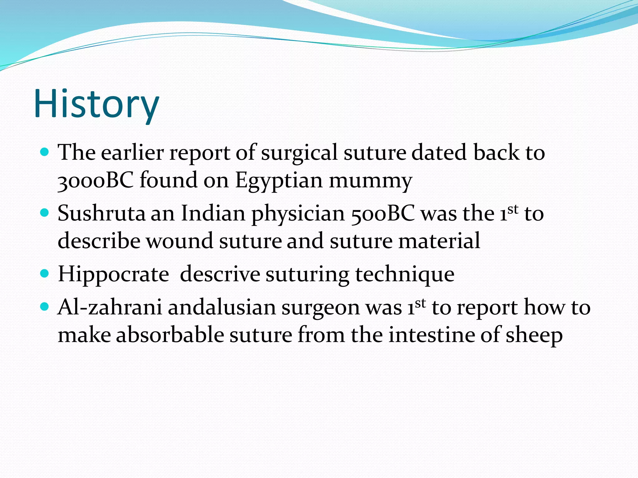 Principles of use and abuse of suture 1 | PPTX