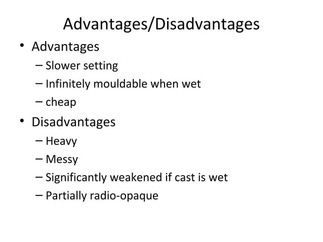 Principles of use of plaster of paris | PPT | First Aid | Injuries