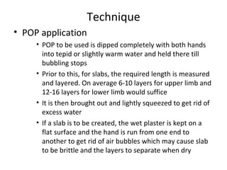 Principles of use of plaster of paris | PPT