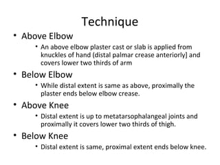 Principles of use of plaster of paris | PPT
