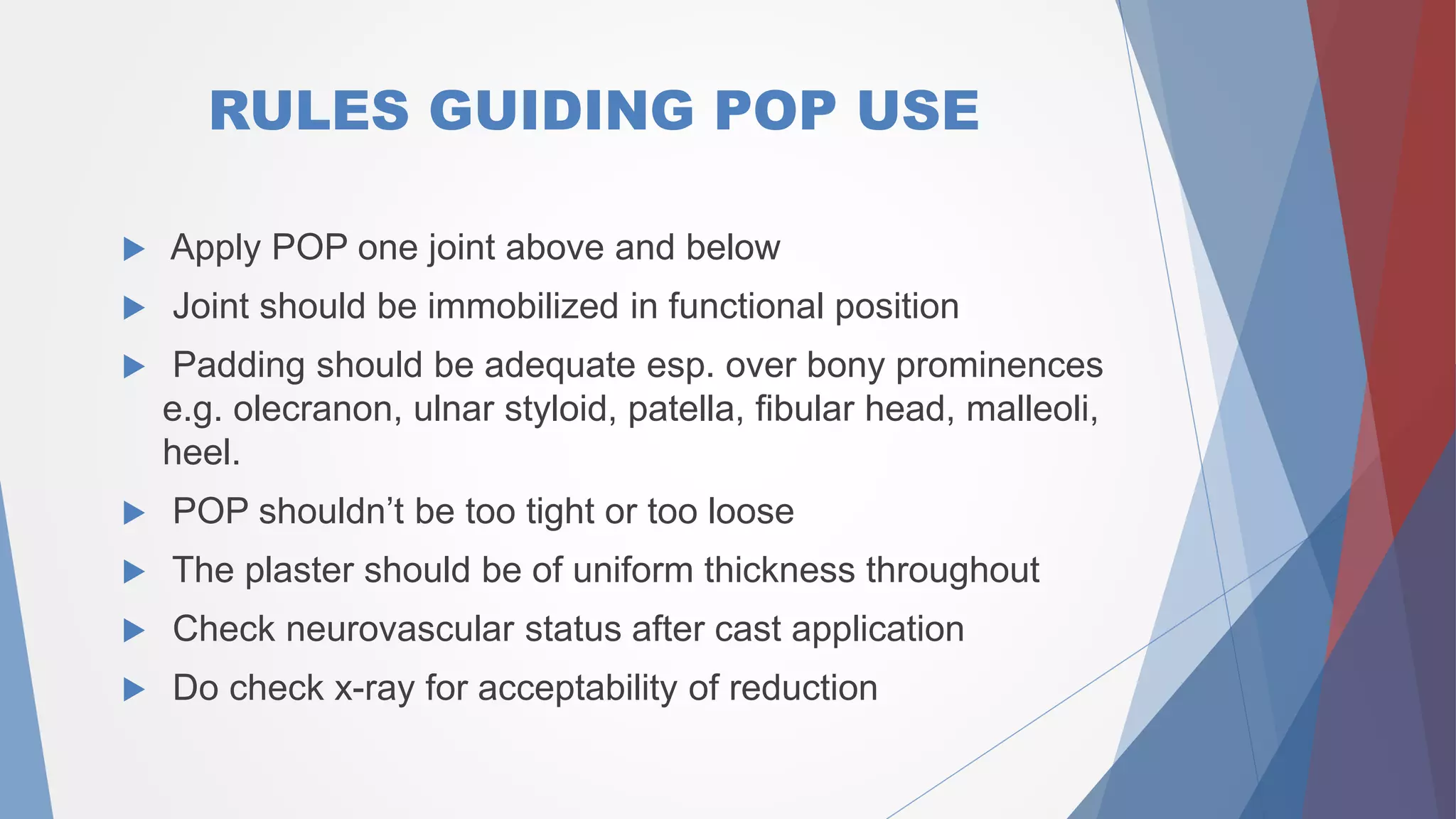 Principles of POP Casting | PPTX