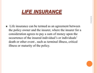 Principles of valid contract special principles of life insurance ...