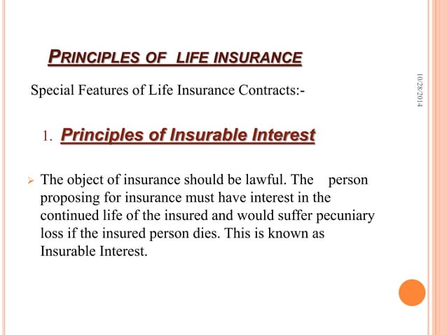 Principles of valid contract special principles of life insurance ...
