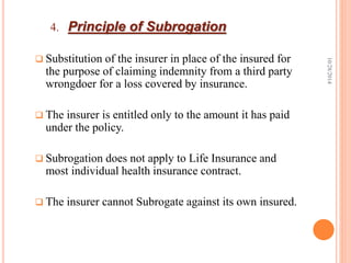 Principles of valid contract special principles of life insurance ...