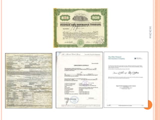 Principles of valid contract special principles of life insurance ...