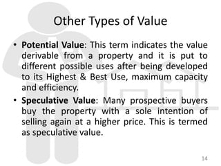 Principles of Valuation | PPTX