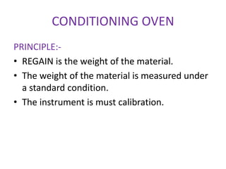 Principles of various fibre testing instruments | PPTX