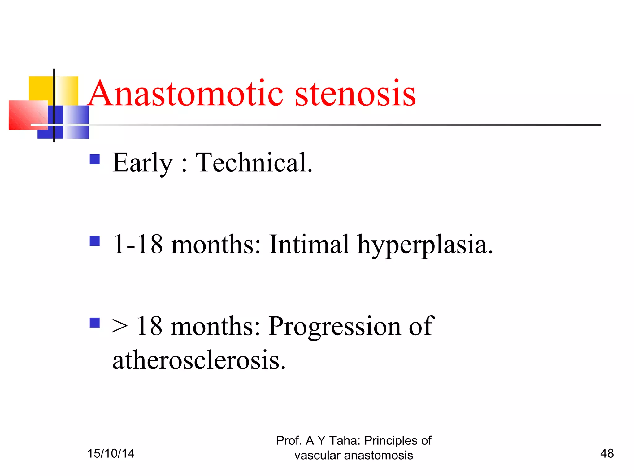 Principles of vascular anastomosis | PPT
