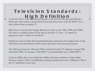 Principles of vid tech UNFINISHED | PPT | Home Entertainment Systems ...